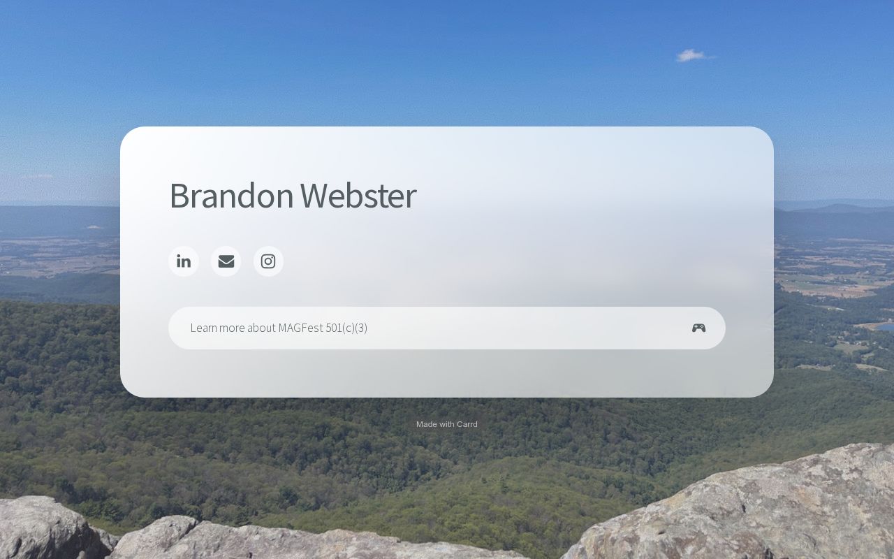Brandon Webster's Links